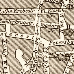 Magdeburg city Map, 1887 by Waldin | Avenza Maps