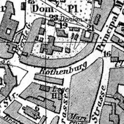 Münster city Map, 1887 by Waldin | Avenza Maps