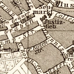 Osnabrück city Map, 1887 by Waldin | Avenza Maps