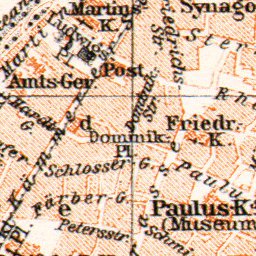 Worms city Map, 1905 by Waldin | Avenza Maps