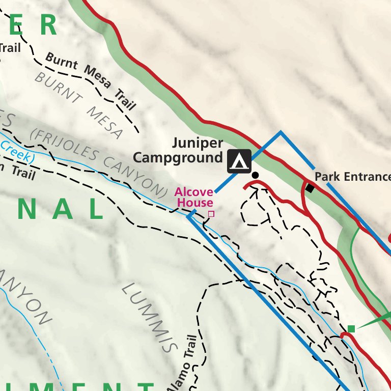Bandelier National Monument Map by US National Park Service | Avenza Maps