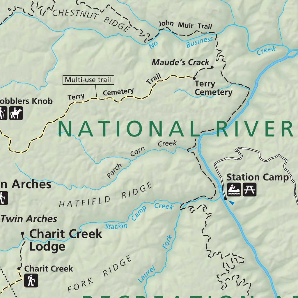 Big South Fork National River and Recreation Area Map by US National ...