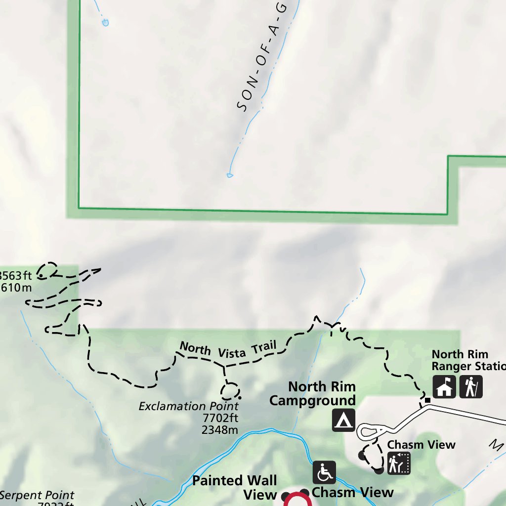 Black Canyon of the Gunnison National Park Map by US National Park ...