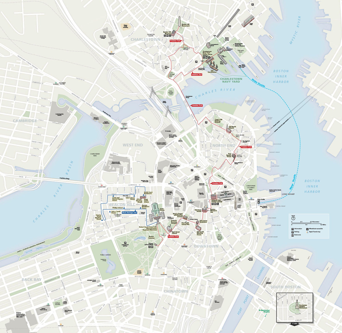Boston National Historical Park Mobile Map by US National Park Service ...