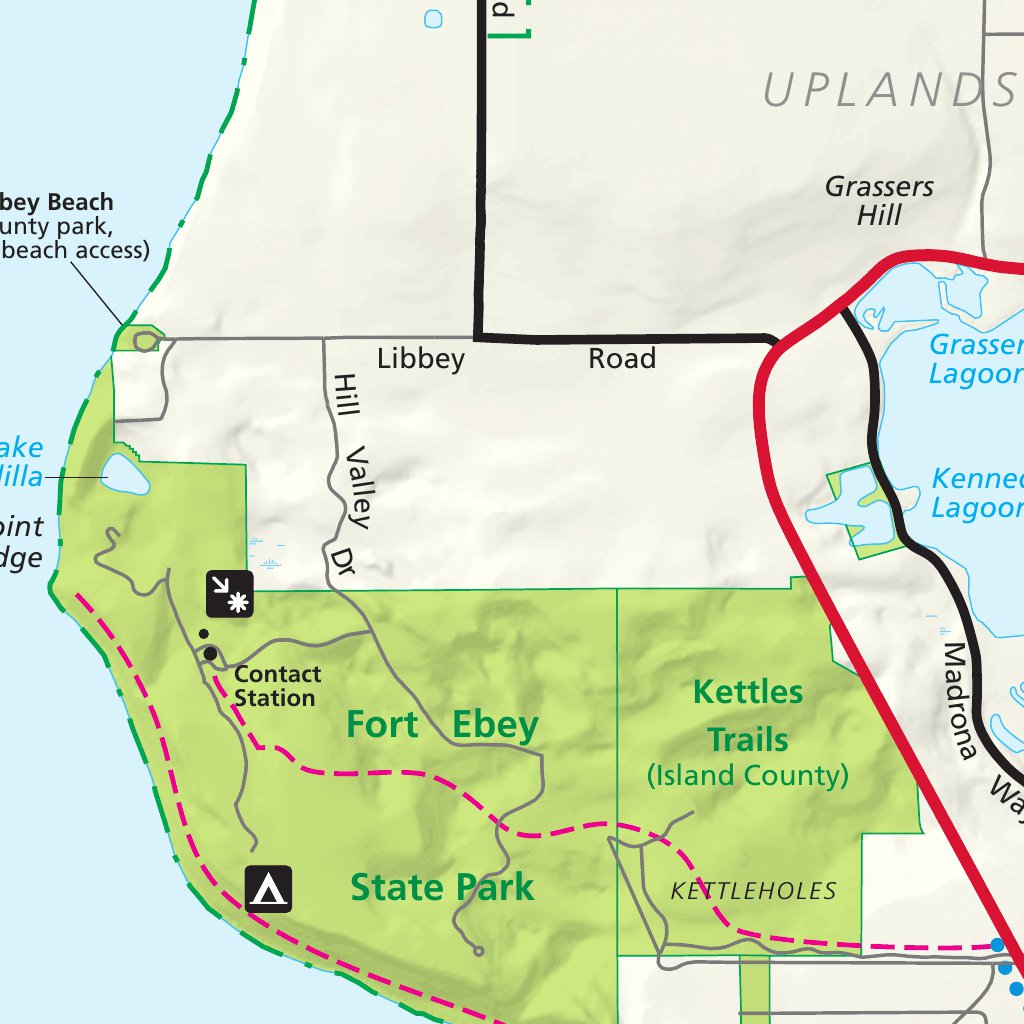 Ebey's Landing National Historical Reserve Map by US National Park ...