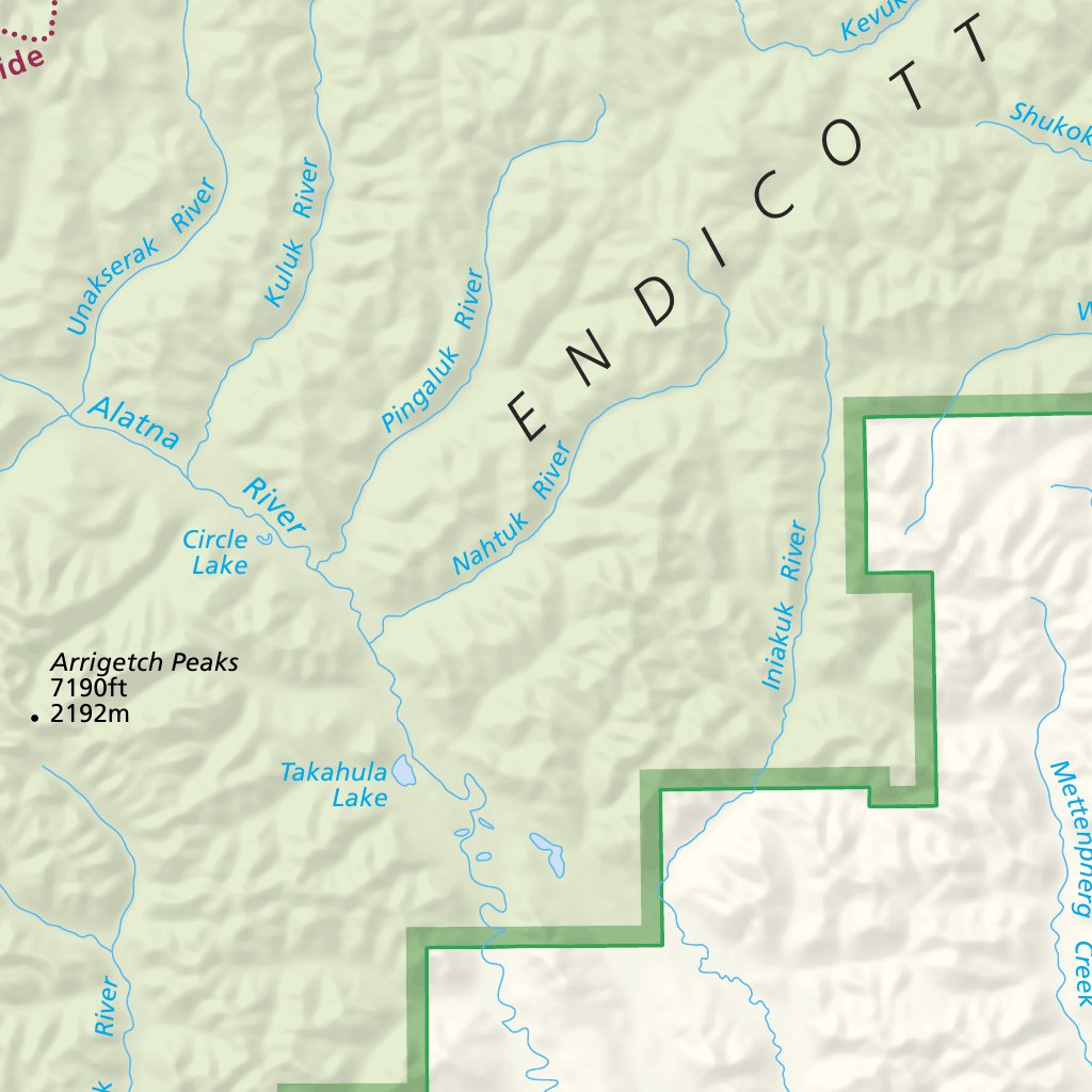 Gates of the Arctic National Park and Preserve Map by US National Park ...