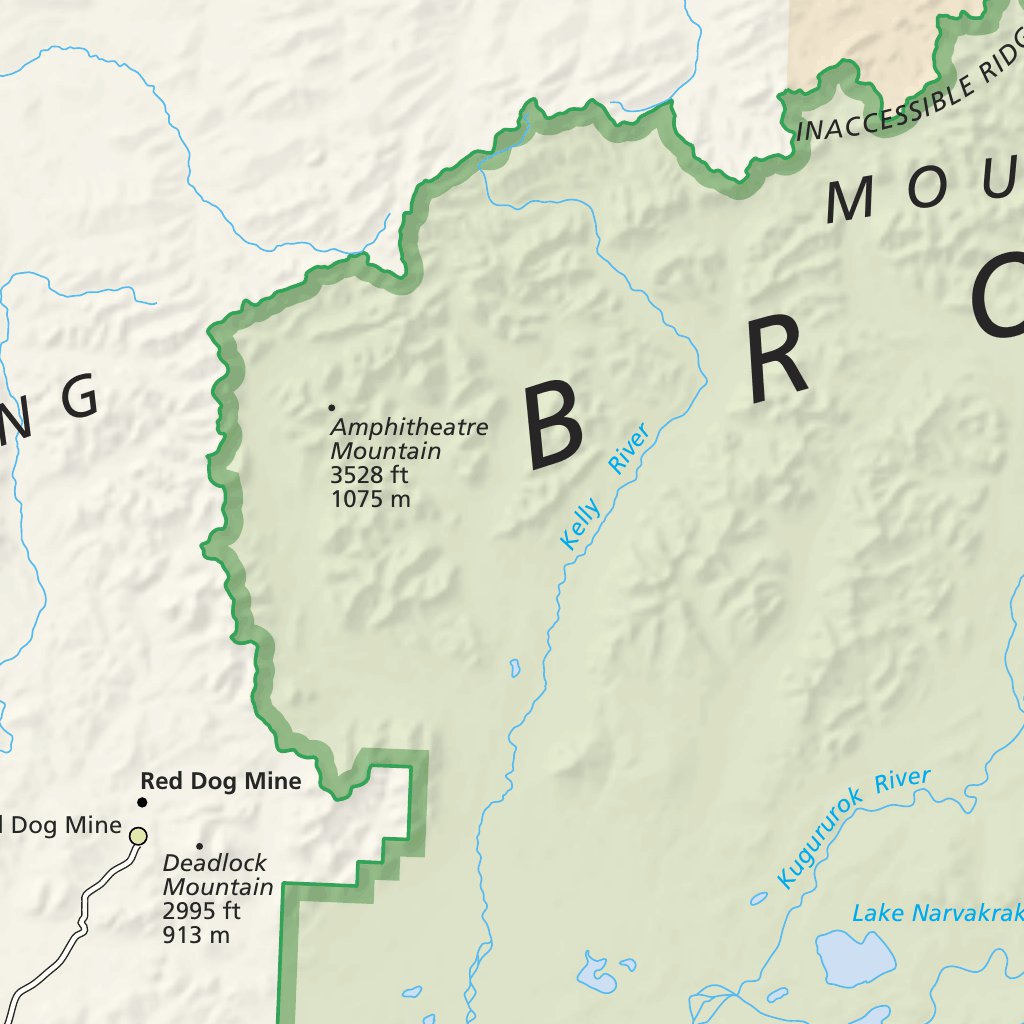 Western Arctic Parklands, Alaska Map by US National Park Service ...