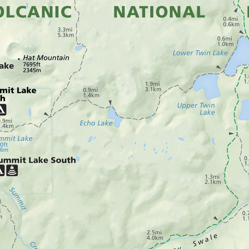 Lassen Volcanic National Park Map by US National Park Service | Avenza Maps