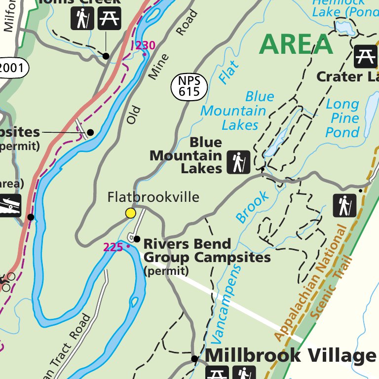 Delaware Water Gap National Recreation Area Map by US National Park ...