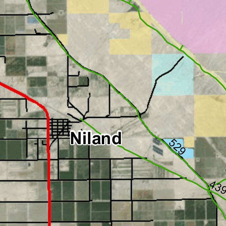 BLM - North Central Imperial Cnty Routes Map by BLM - California ...