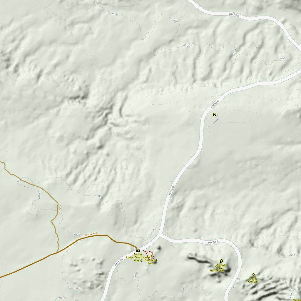 Arches National Park Map by Orbital View, Inc. | Avenza Maps