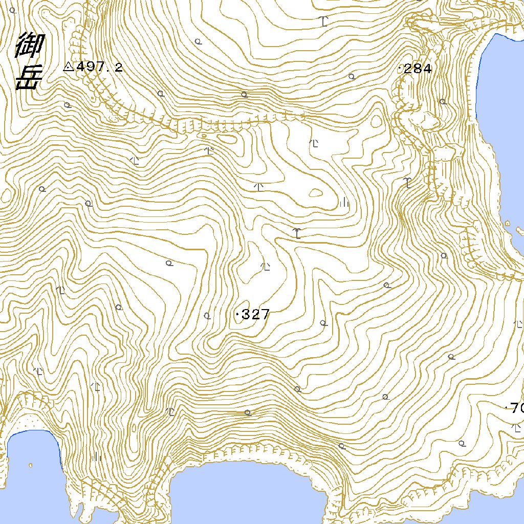 442964 臥蛇島（がじゃじま Gajajima）, 地形図 Map by Pacific Spatial Solutions, Inc ...
