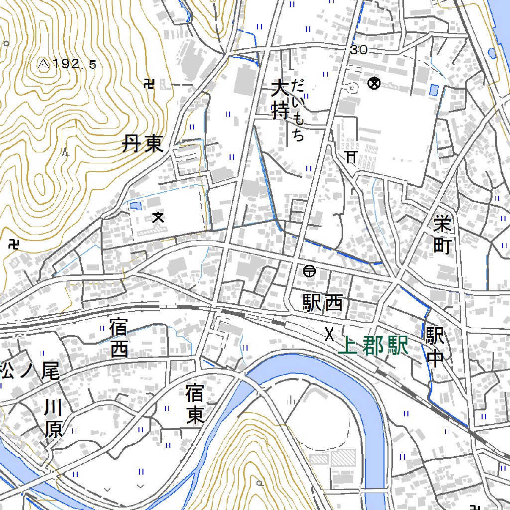 523422 上郡（かみごおり Kamigori）, 地形図 Map by Pacific Spatial Solutions, Inc ...