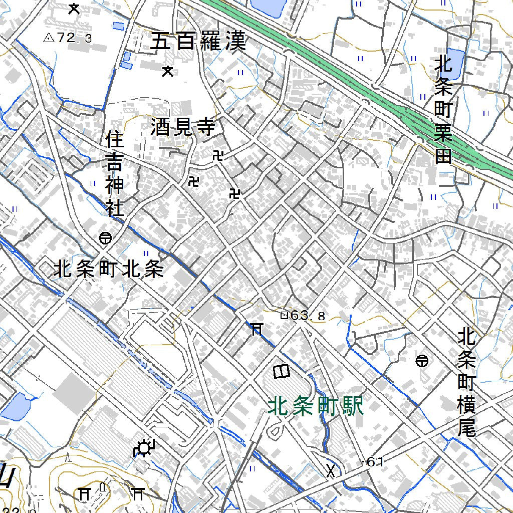 523436 北条（ほうじょう Hojo）, 地形図 Map by Pacific Spatial Solutions, Inc ...