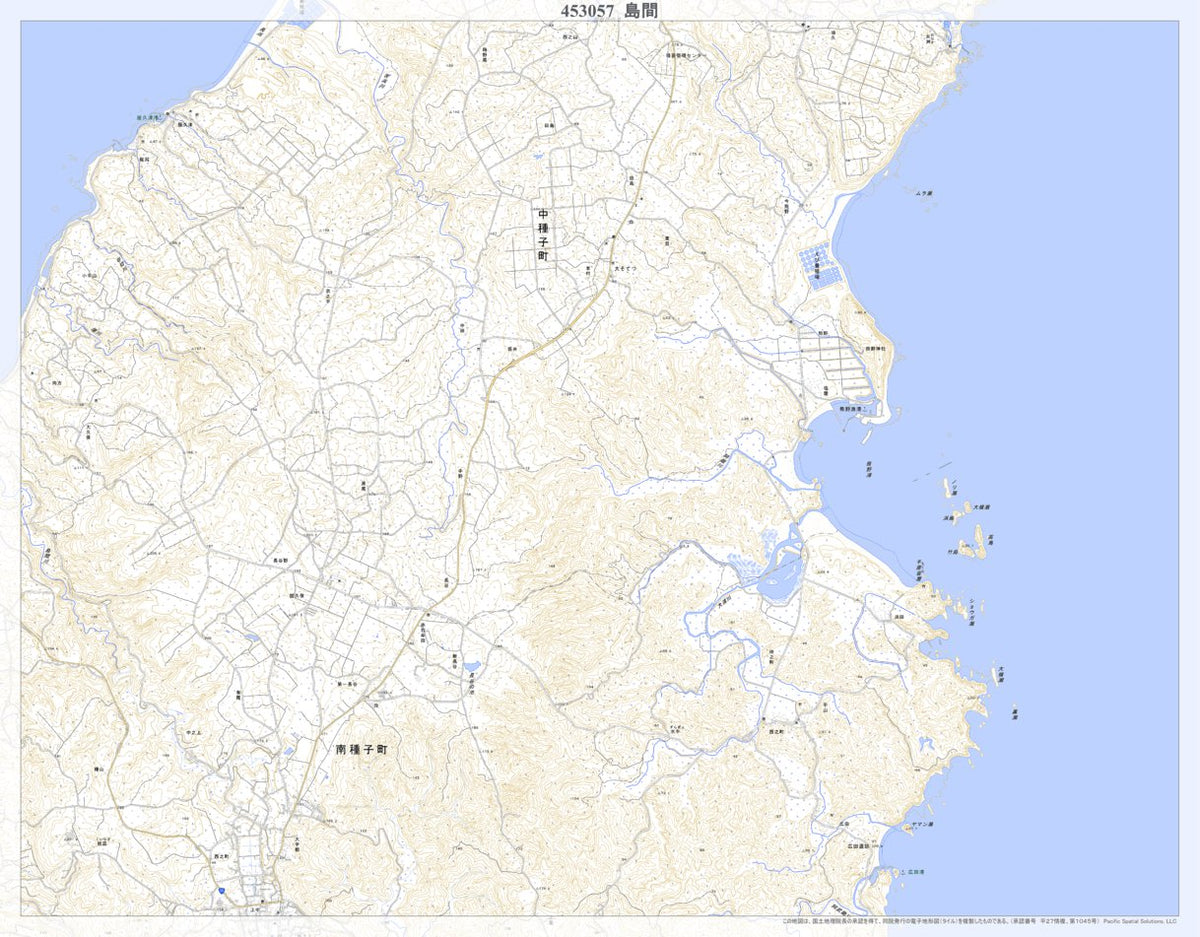 453057 島間（しまま Shimama）, 地形図 Map by Pacific Spatial Solutions, Inc ...