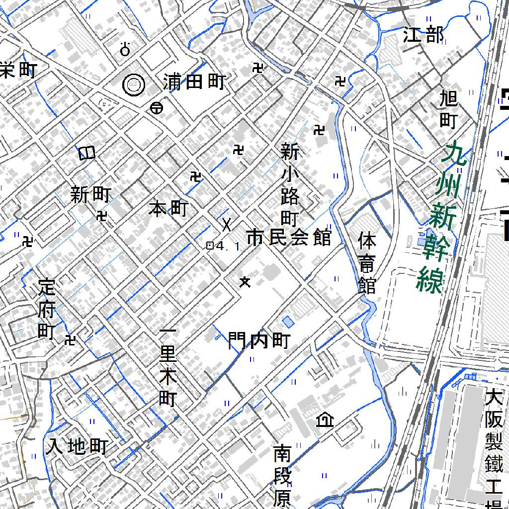 493005 宇土（うと Uto）, 地形図 Map by Pacific Spatial Solutions, Inc. | Avenza Maps