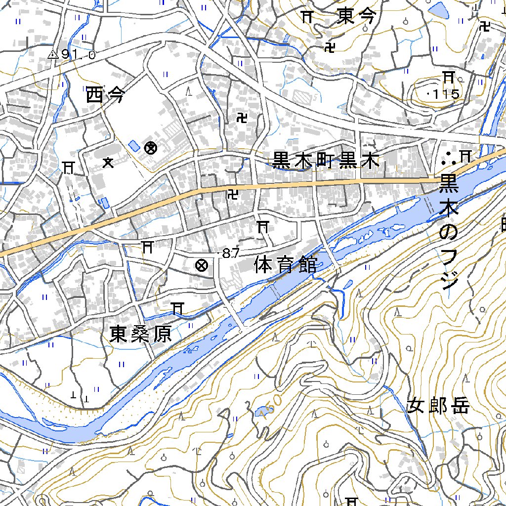 493065 黒木（くろぎ Kurogi）, 地形図 Map by Pacific Spatial Solutions, Inc ...