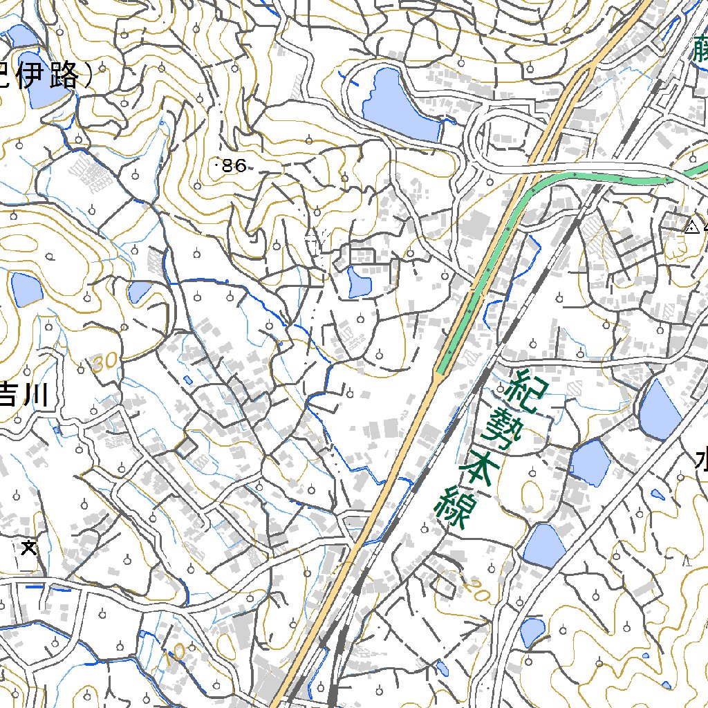 513501 湯浅（ゆあさ Yuasa）, 地形図 Map by Pacific Spatial Solutions, Inc ...