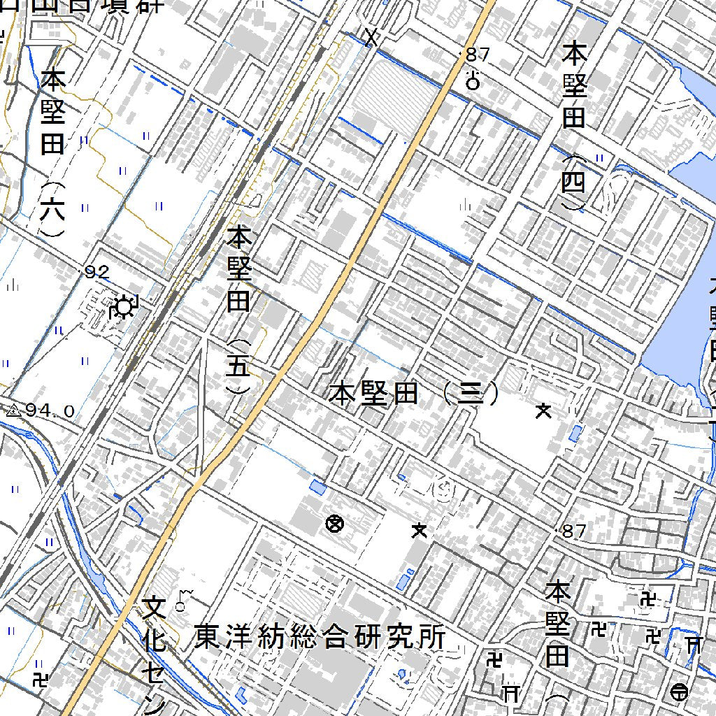 523557 堅田（かたた Katata）, 地形図 Map by Pacific Spatial Solutions, Inc ...