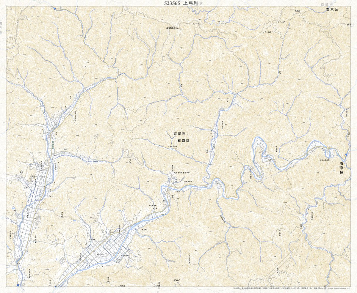 523565 上弓削（かみゆげ Kamiyuge）, 地形図 Map by Pacific Spatial Solutions, Inc ...