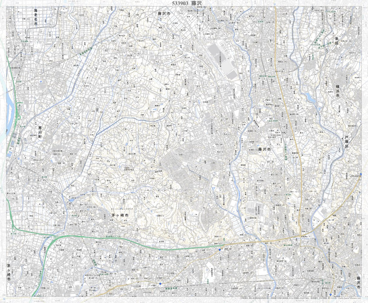 533903 藤沢（ふじさわ Fujisawa）, 地形図 Map by Pacific Spatial Solutions, Inc ...