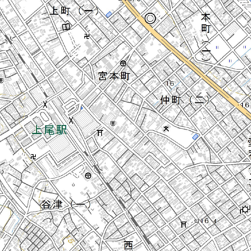 533974 上尾（あげお Ageo）, 地形図 Map by Pacific Spatial Solutions, Inc ...