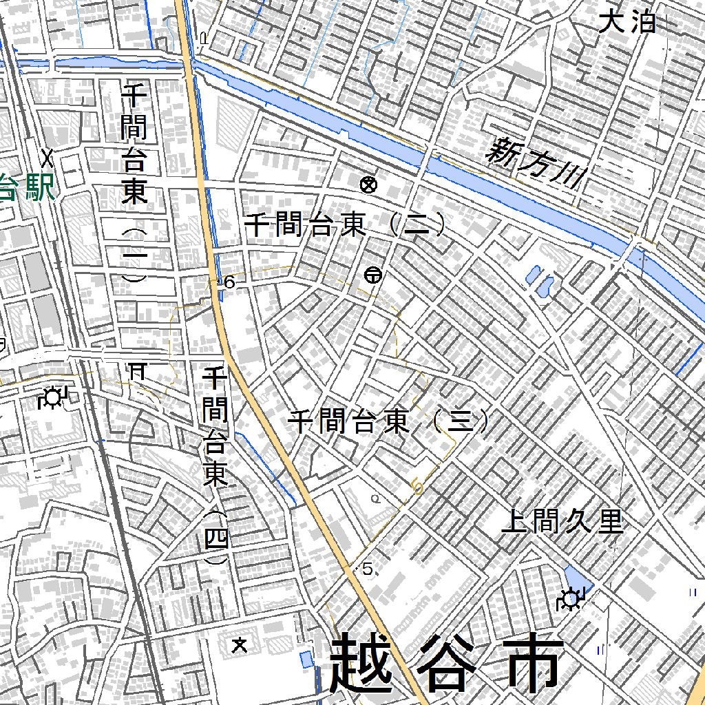 533976 野田市（のだし Nodashi）, 地形図 Map by Pacific Spatial Solutions, Inc ...
