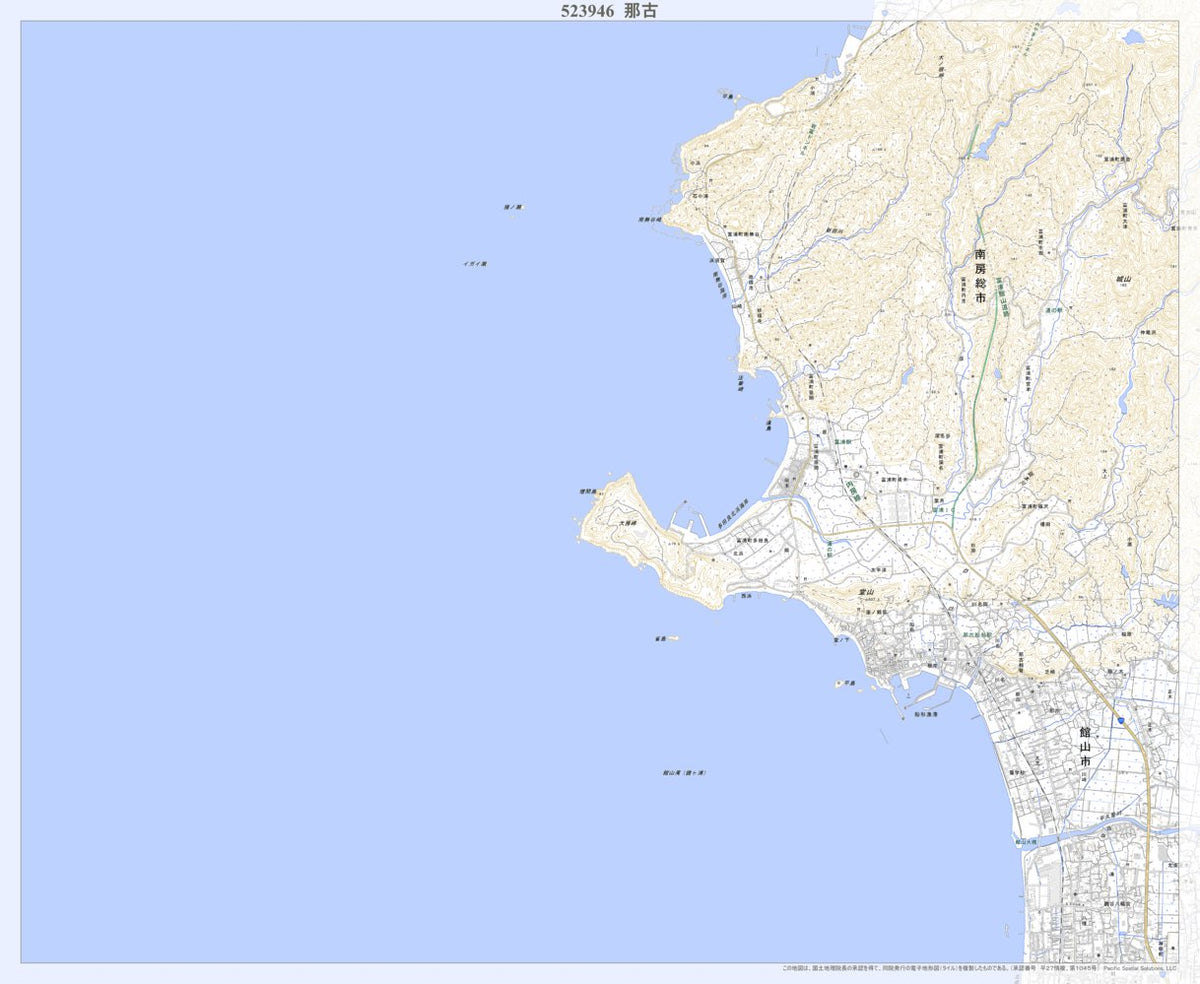523946 那古（なご Nago）, 地形図 Map by Pacific Spatial Solutions, Inc. | Avenza ...