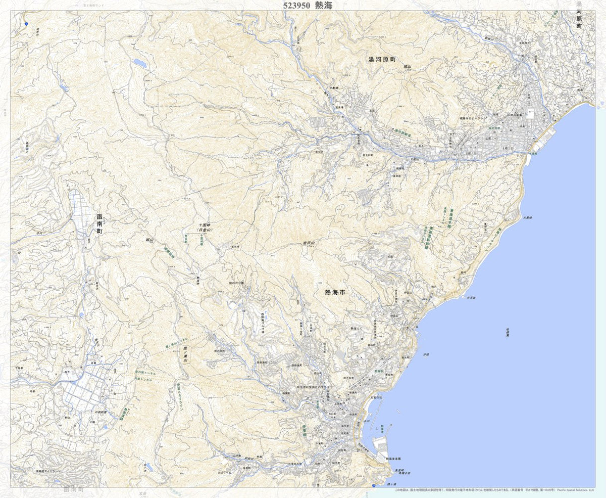523950 熱海（あたみ Atami）, 地形図 Map by Pacific Spatial Solutions, Inc ...