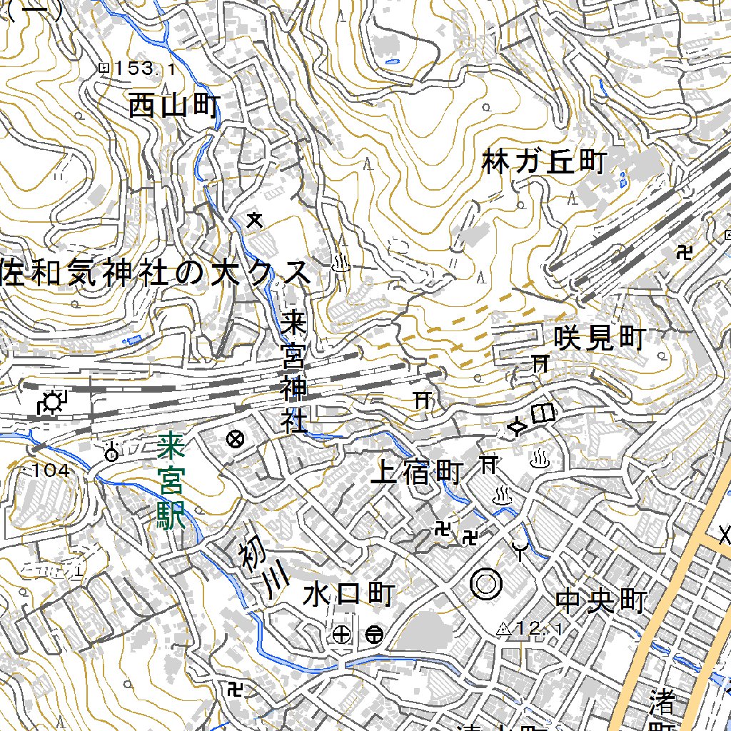523950 熱海（あたみ Atami）, 地形図 Map by Pacific Spatial Solutions, Inc ...
