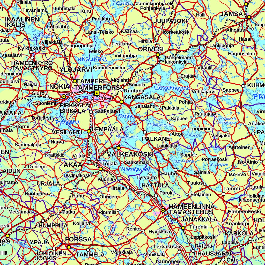 Finland 1:1M Topo Map by Paul Johnson - Offline Maps | Avenza Maps