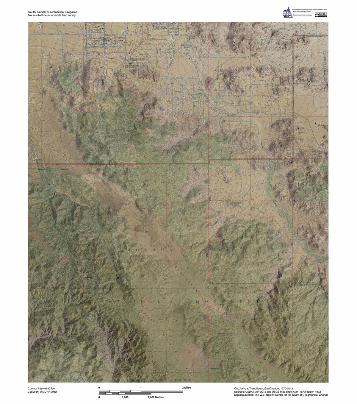Joshua Tree National Park (Bundle) Map by Western Michigan University ...