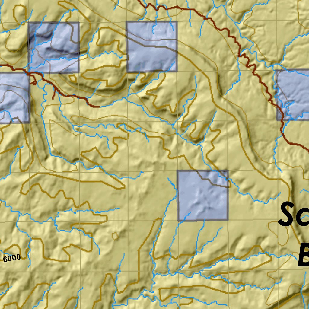 San Juan Bull Elk (South) Utah Elk Hunting Unit Map with Land Ownership ...