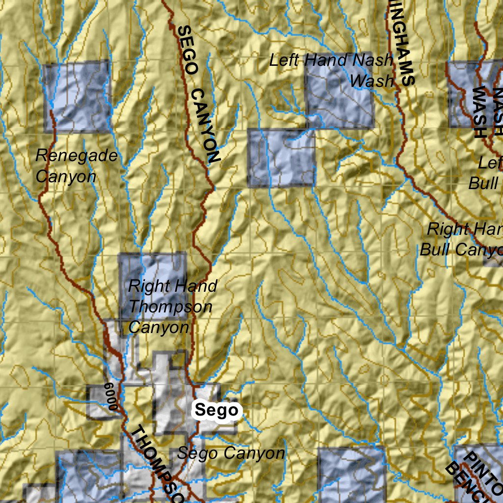 Book Cliffs Utah Elk Hunting Unit Map with Land Ownership by HuntData ...