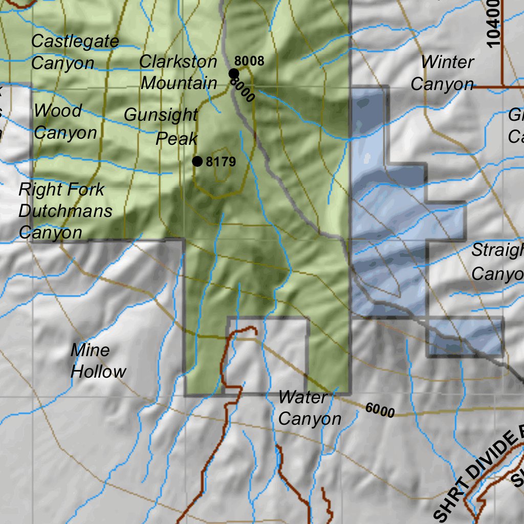 Cache, North Utah Elk Hunting Unit Map with Land Ownership by HuntData ...