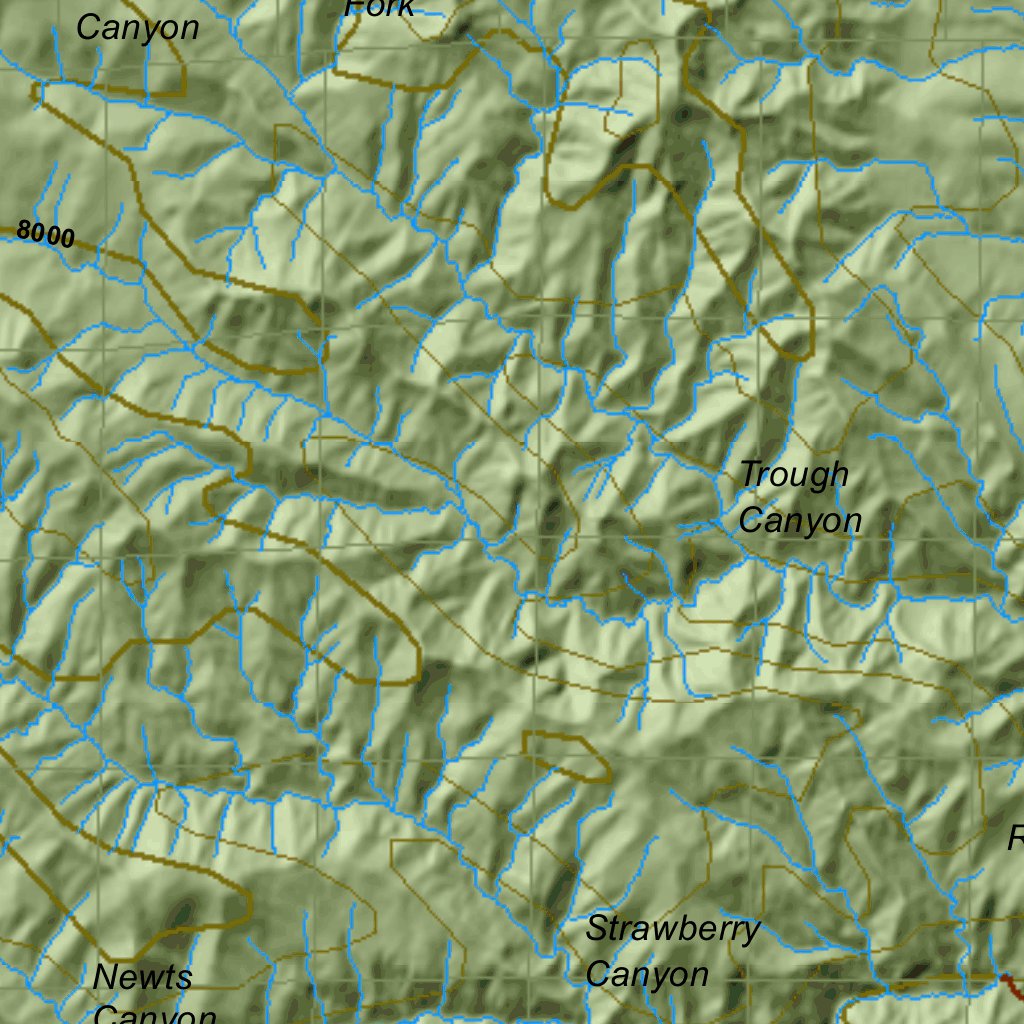 Fillmore, Pahvant Utah Elk Hunting Unit Map with Land Ownership by ...