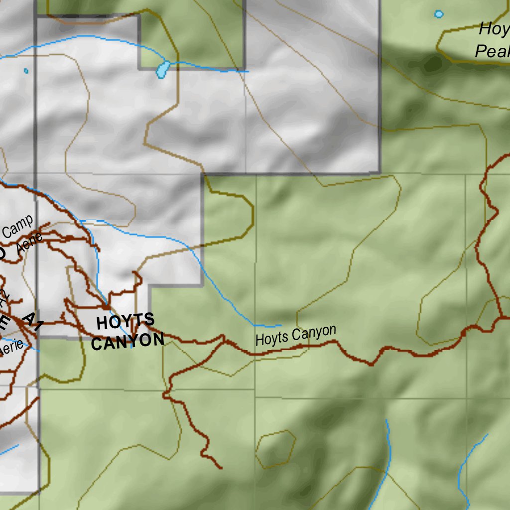 Kamas Utah Elk Hunting Unit Map with Land Ownership by HuntData LLC ...