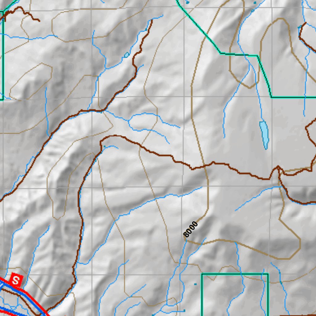 Chalk Creek Utah Elk Hunting Unit Map with Land Ownership and ...
