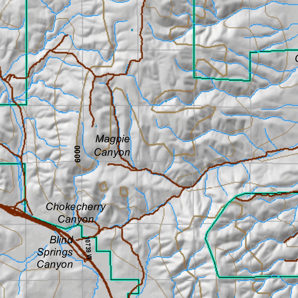 Box Elder, Hansel Mtn. Utah Elk Hunting Unit Map with Land Ownership ...
