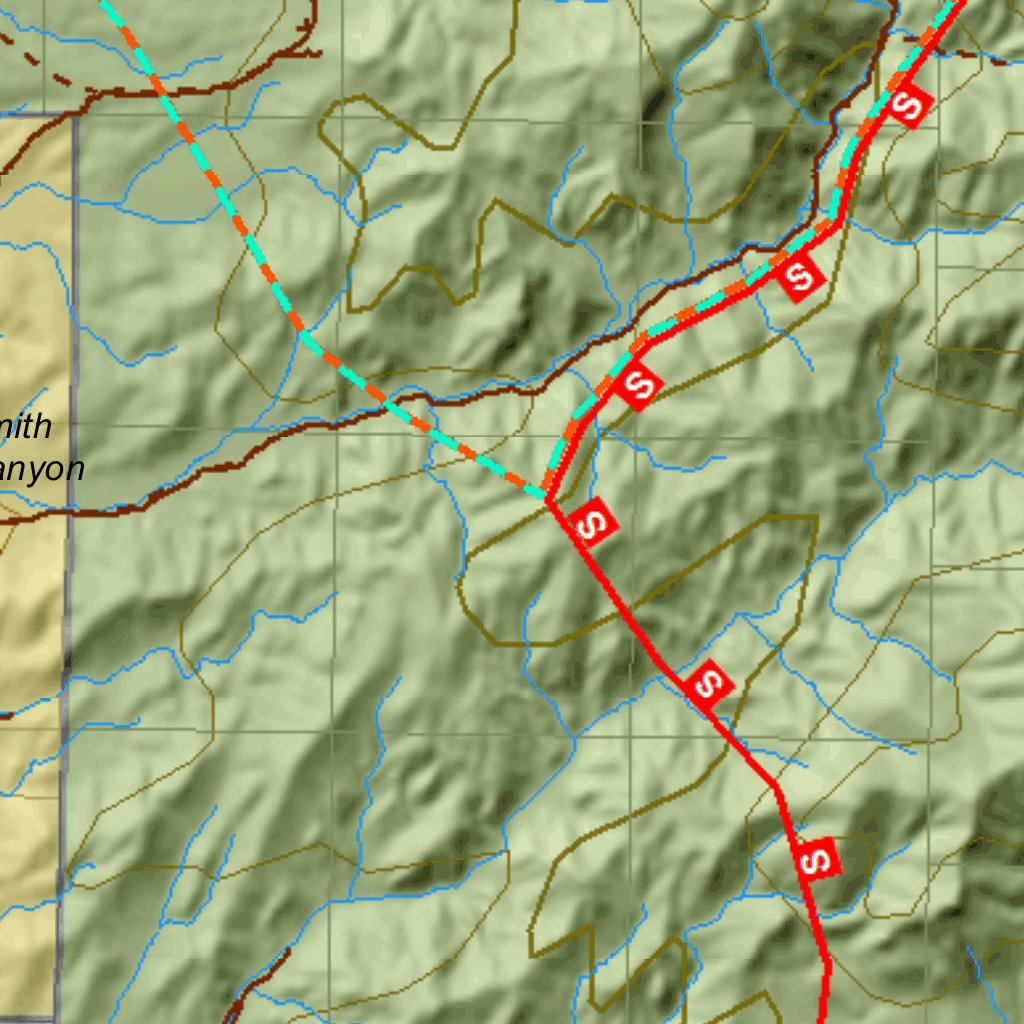 Mt Dutton Utah Elk Hunting Unit Map with Land Ownership and ...