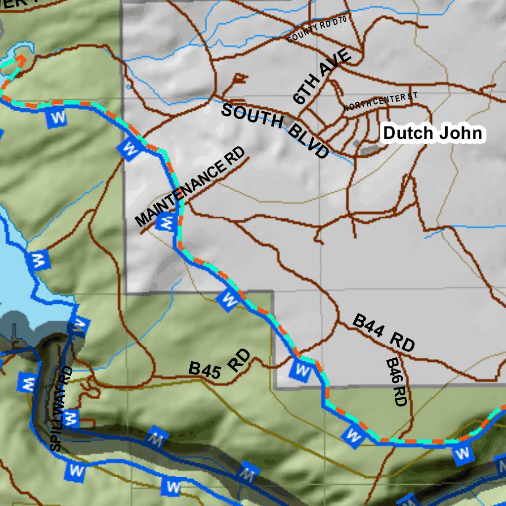 North Slope, Three Corners Utah Elk Hunting Unit Map with Land ...
