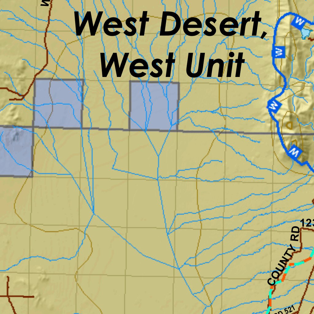 West Desert (S) Utah Mule Deer Hunting Unit Map with Land Ownership and Concentrations by ...
