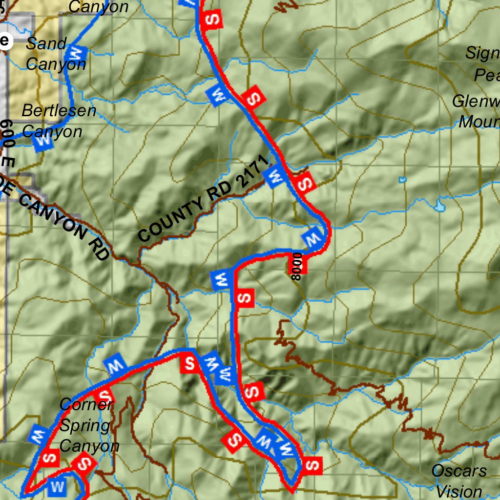 Monroe Utah Mule Deer Hunting Unit Map with Land Ownership and ...