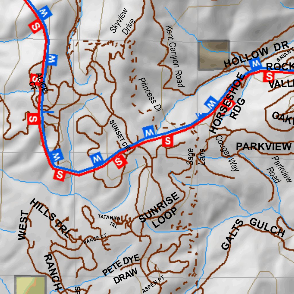 Kamas Utah Mule Deer Hunting Unit Map with Land Ownership and ...
