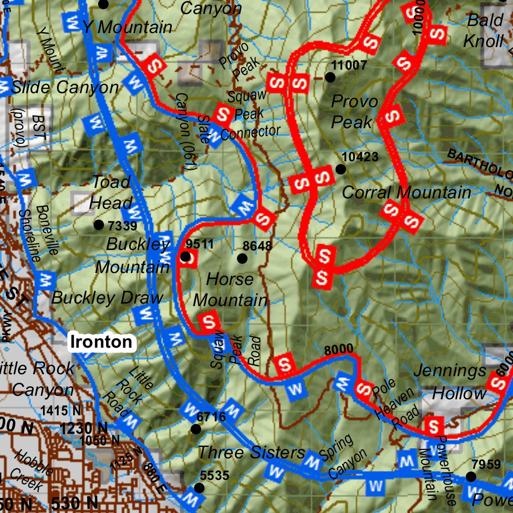 West Desert, Tintic Utah Mule Deer Hunting Unit Map with Land Ownership ...