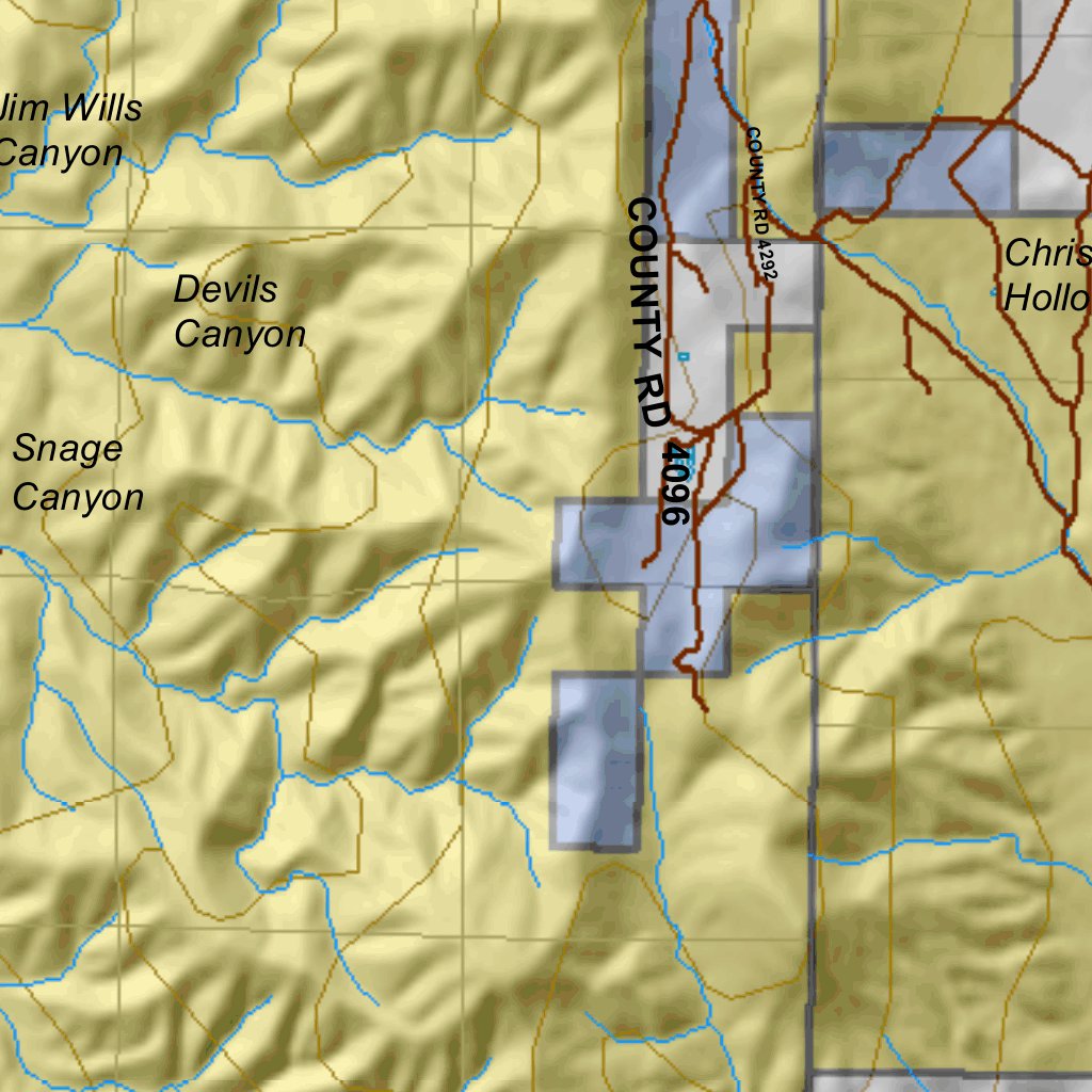 Fillmore, Oak Creek LE Utah Mule Deer Hunting Unit Map with Land ...