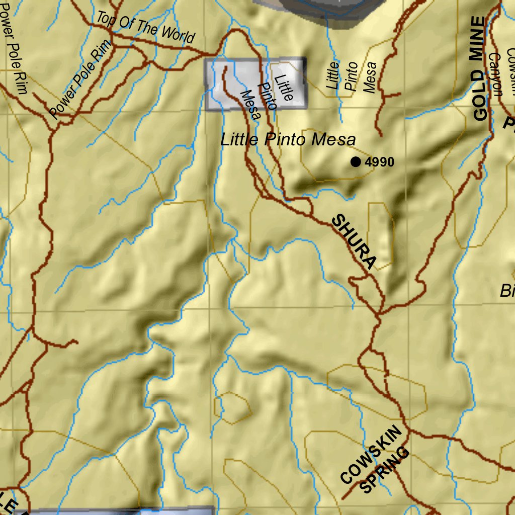 La Sal, Dolores Triangle Utah Mule Deer Hunting Unit Map with Land ...