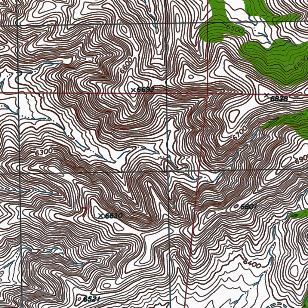 NM-SHANNON CANYON: Authoritative US Topos 1981 Map by Western Michigan ...