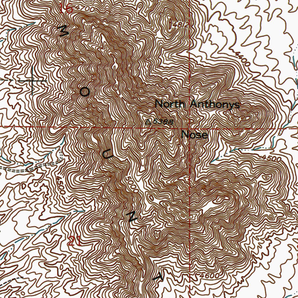 NM-TX-ANTHONY: Authoritative US Topos 1955 Map by Western Michigan ...