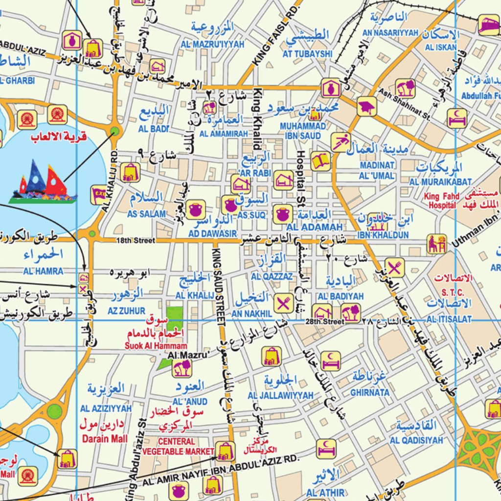 Eastern Summer Festival Map, خريطة مهرجان صيف الشرقية by Farsi Geotech ...